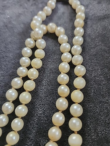 German Vintage Pearl Necklace 15” Strand Creamy Pearls | eBay