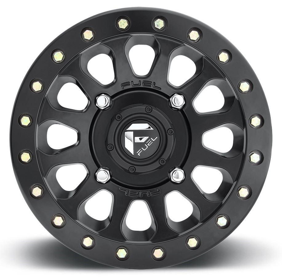 Fuel Vector Beadlock 15" Wheels Bk 35" Savage XT Sticky Tires Textron ...