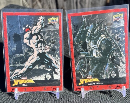 2024 Upper Deck Marvel Spider-Man "Riot + Agent Venom” Base | eBay