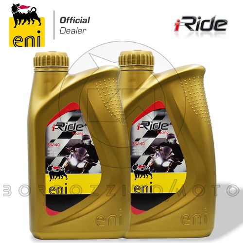 2 LT OLIO MOTORE 100% SINTETICO ENI i-RIDE MOTO 4T 5W40 RACING JASO MA2 ...