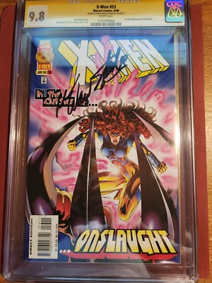 X MEN # 53 MARVEL June 1996 ONSLAUGHT 1st FULL APPEARANCE signed by ...