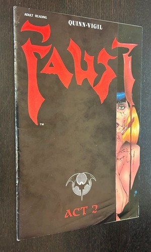 FAUST #2 (Rebel Studios Comics 1990) -- Tim Vigil 1st Print -- SIGNED X ...