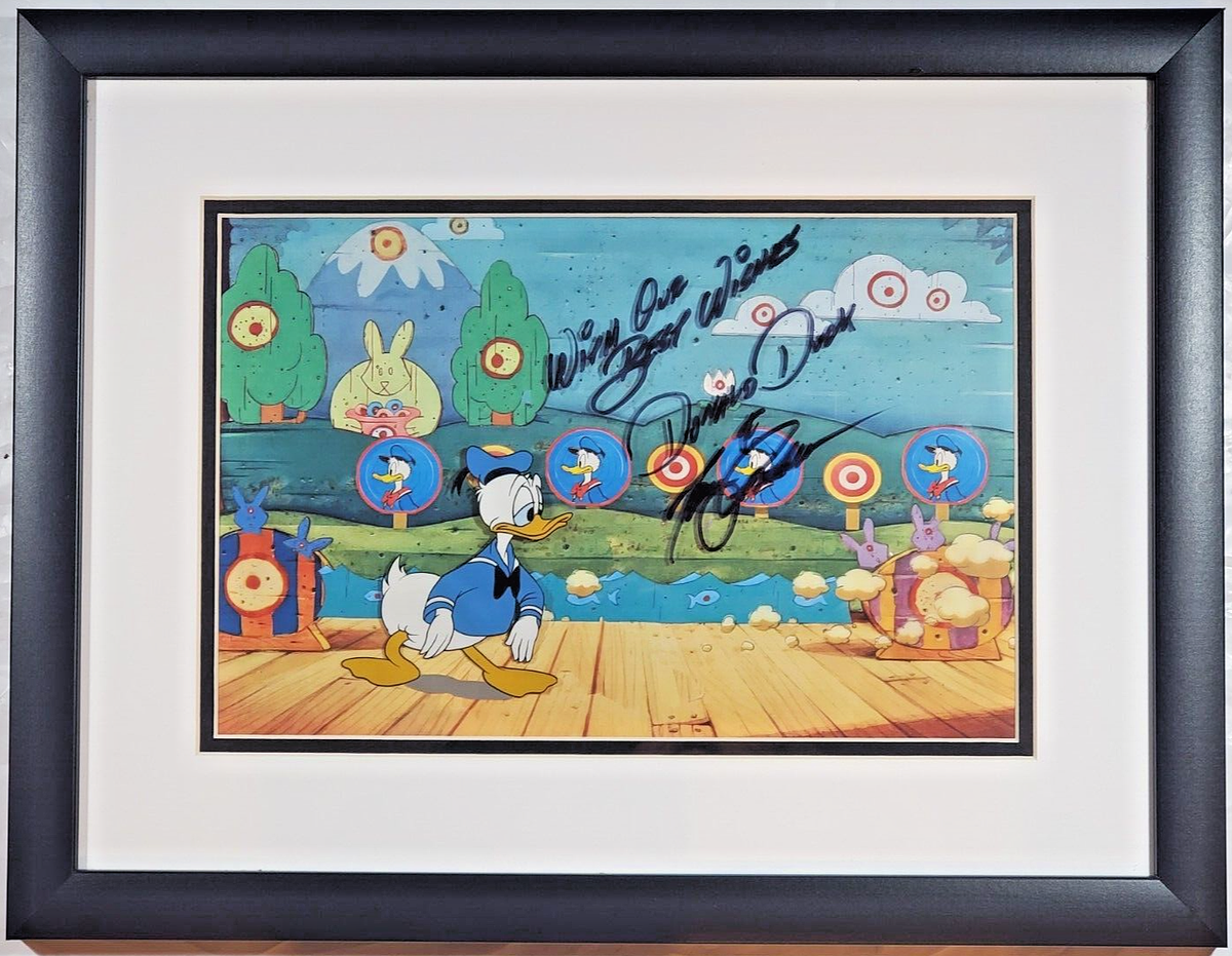 Tony Anselmo Pato Donald Foto Autografiada De La Voz Del Pato Donald