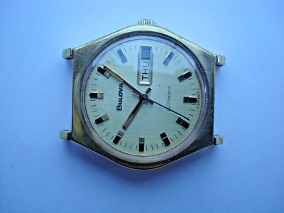 Bulova N2 Mens Automatic Watch 17j. 11AOACB Day Date Quick Set Swiss ...