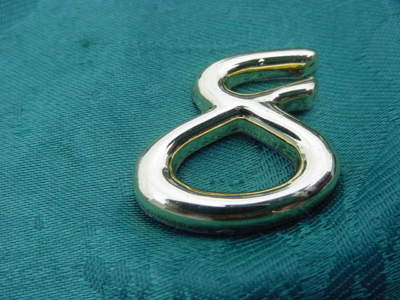 FORMULA BOAT GOLD EMBLEM NUMBER " 8 " FOR HULL SIDE OR DASH AREA GOLD ...