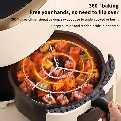 S/M/L Skewers Air Fryer Stainless Steel Grill Vertical Skewer Oven ...