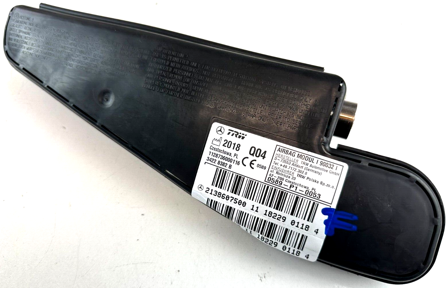 MERCEDES E-CLASS COUPE E220 2018 / FRONT LEFT SEAT AIRBAG - A2138607500 ...