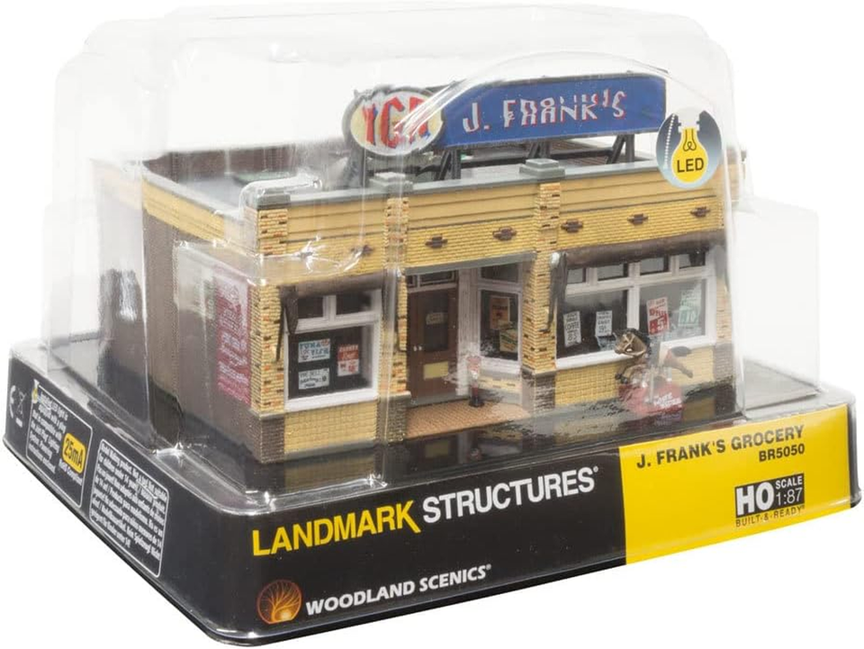 HO Scale Built-Up Building/Structure J. Frank'S Grocery 7445026999946| eBay