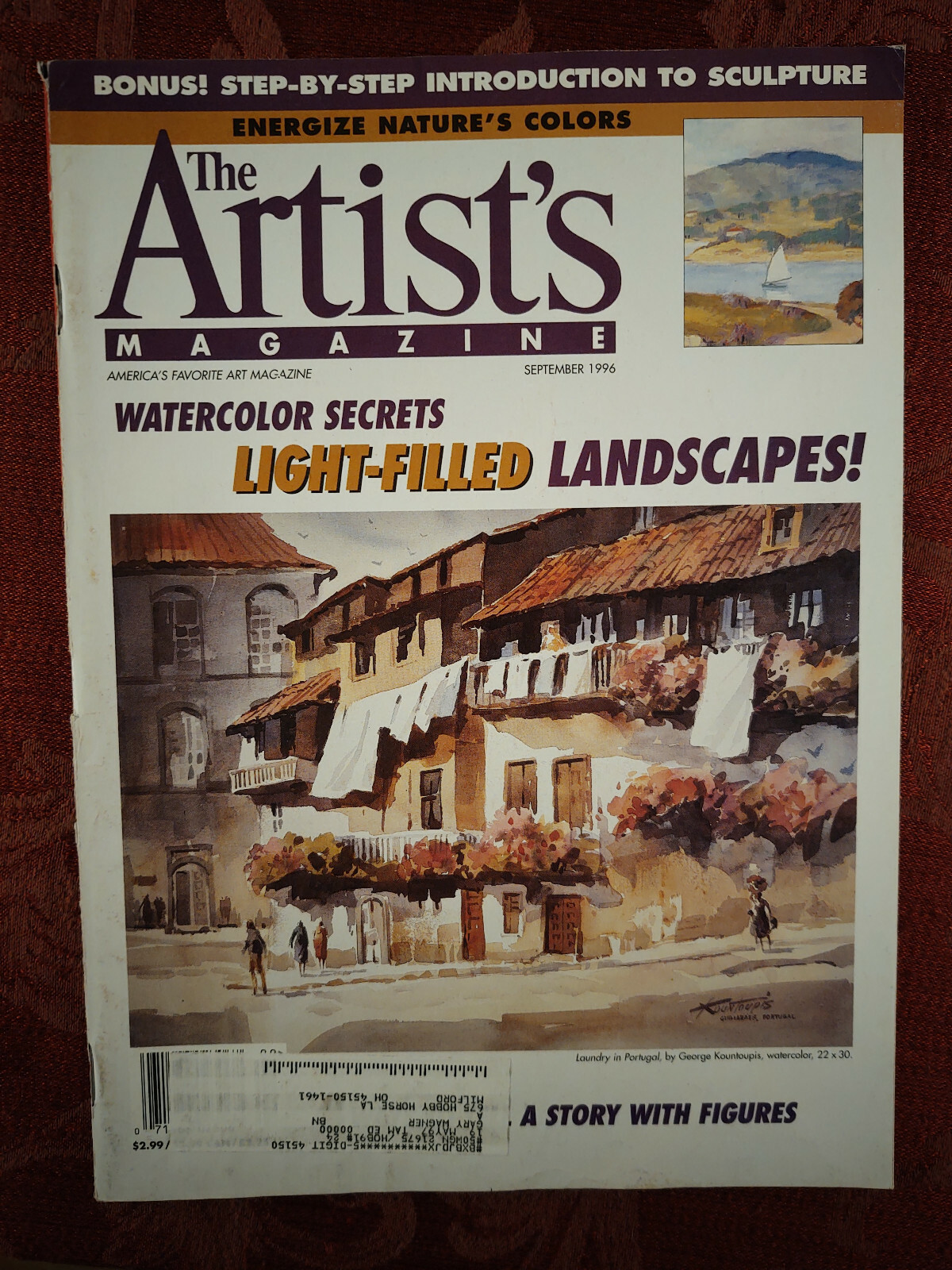 ARTISTs Magazine September 1996 George Kountoupis Richard Rackus Rachel ...