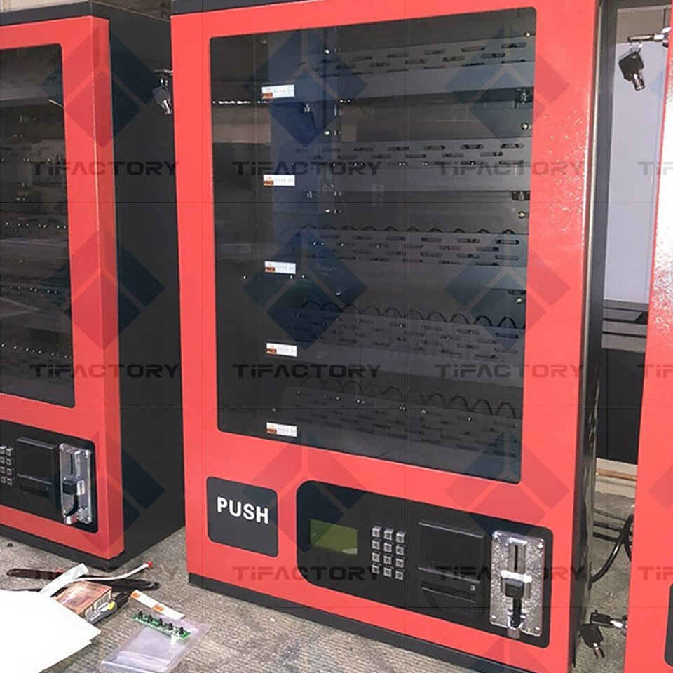 5 Slot Snack Vending Machine for Food/Drink/Snack Wall Mounted Money ...