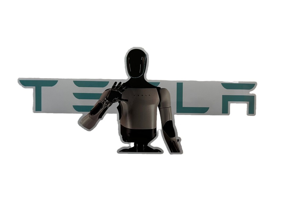 Tesla Stickers 9” Optimus Tesla Robot Skateboard Stickers Cybertruck ...