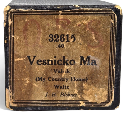 Vesnicko Ma My Country Home Waltz QRS Player Piano Roll J B Blobner ...