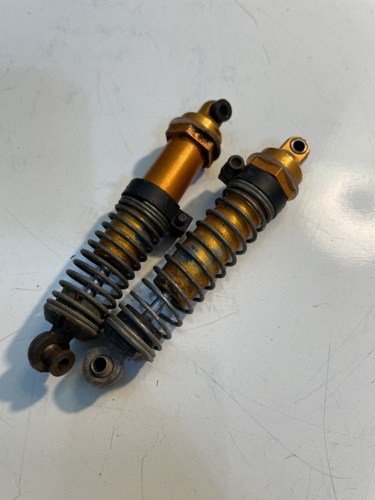 RC10 6010 Gold TEAM ASSOCIATED VINTAGE RC10 BUGGY Shocks Rear | eBay
