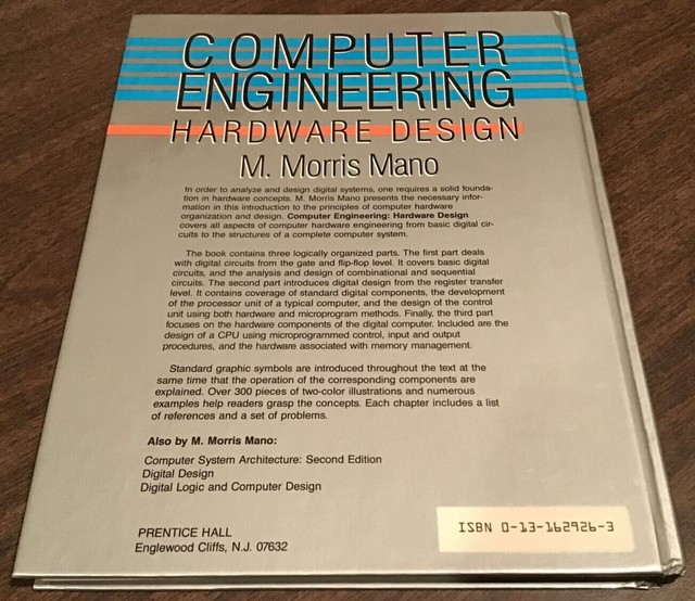 Computer Engineering : Hardware Design by M. Morris Mano (1988 ...