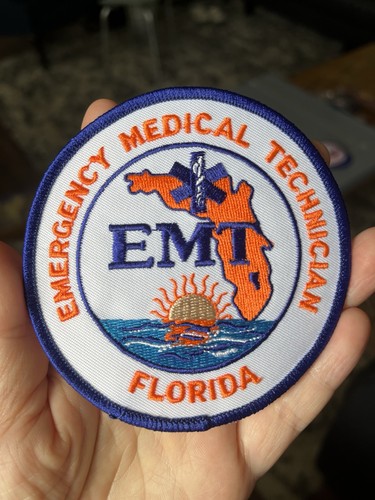 Florida EMT Medical Emergency Medical Technician Star Of Life Iron-On ...