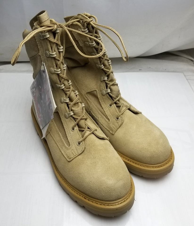 US Military Rocky 782 Hot Weather Army Combat Boots Desert Tan 10.5R ...