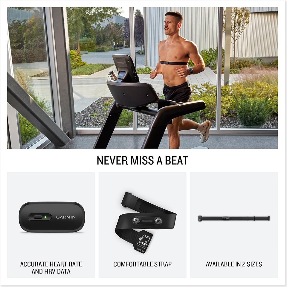 Garmin HRM 200 Heart Rate Monitor with Accurate Heart Rate and HRV Data ...