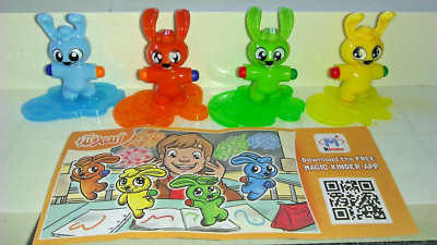 PAINTERS RABBITS COMPLETE SET OF 4 WITH PAPERS KINDER JOY SURPRISE EGG ...