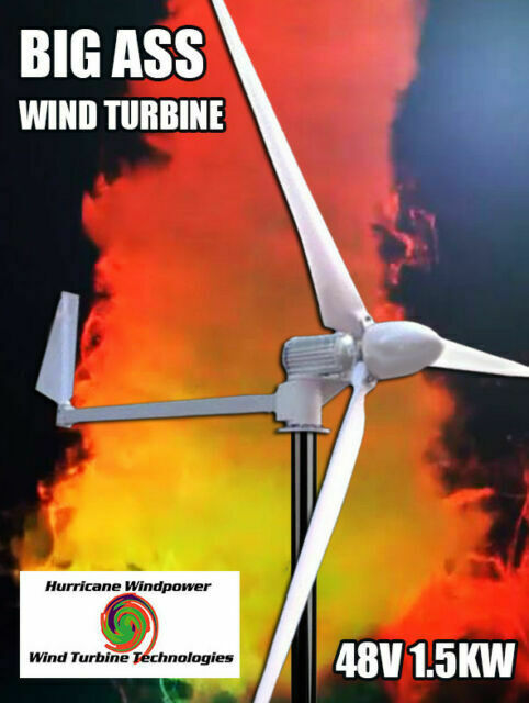 Hurricane Big Ass Wind Turbine Generator Kit - White (HUR481500) for ...