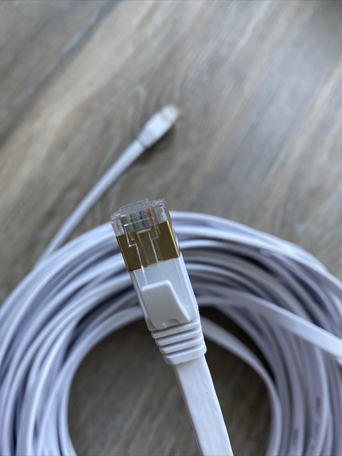 Jadaol Jcat7100ftw Cat 7/ Cat 8 100 FT Flat Ethernet Cable - White ...