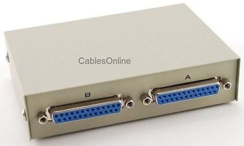 2-Way A/B DB25 Parallel Manual Push Button Switch Box CablesOnline SB ...