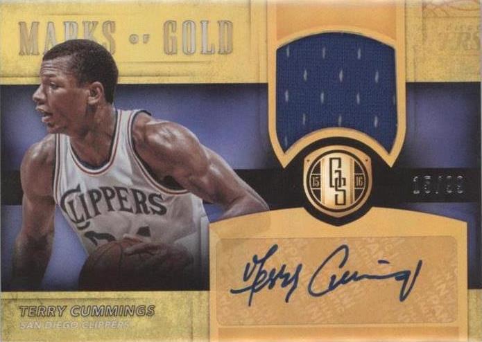 2015-16 Panini Gold Standard - Marks of Gold Terry Cummings #32 /99 (AU ...