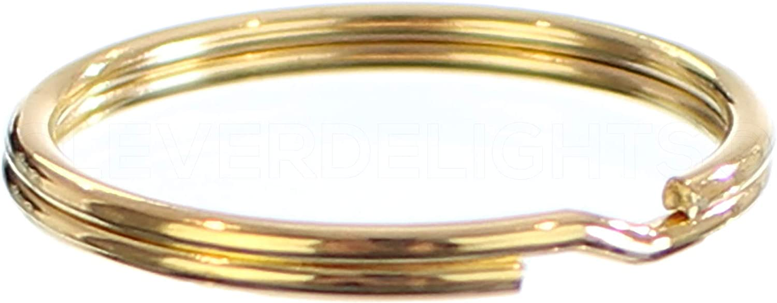 1" Key Rings - Gold Color - 50 Pack - Strong Split Key Rings | eBay