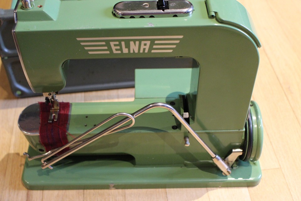 ELNA Grasshopper Sewing Machine, Model# 500970, W55, Portable with ...