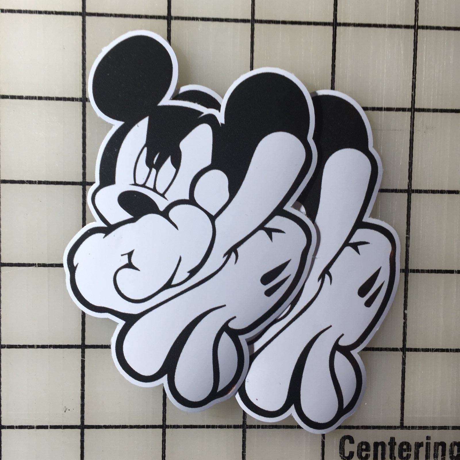 LA Mickey Mouse Hands 4" Tall Multi-Color Vinyl Decal Sticker - BOGO | eBay