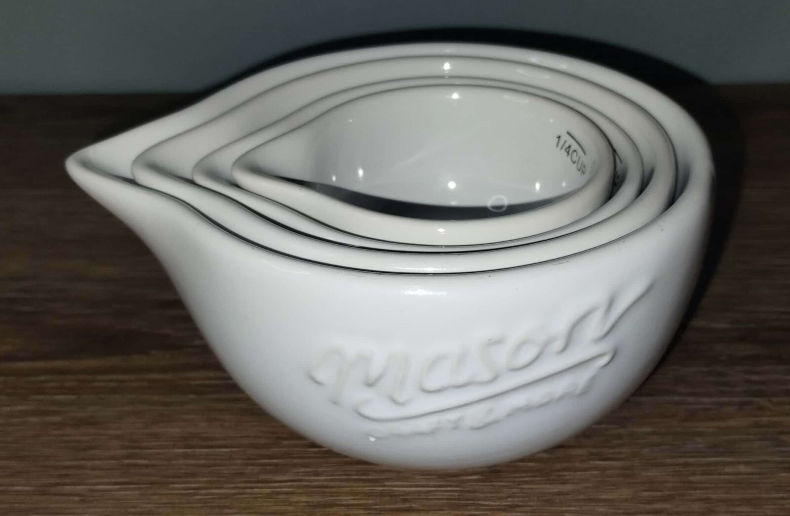 Mason Craft and More Stacking Ceramic Measuring Cups with Spouts ...