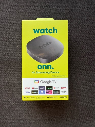 ONN 4K UHD Google TV Android Box Chromecast Built-in Streaming Device ...