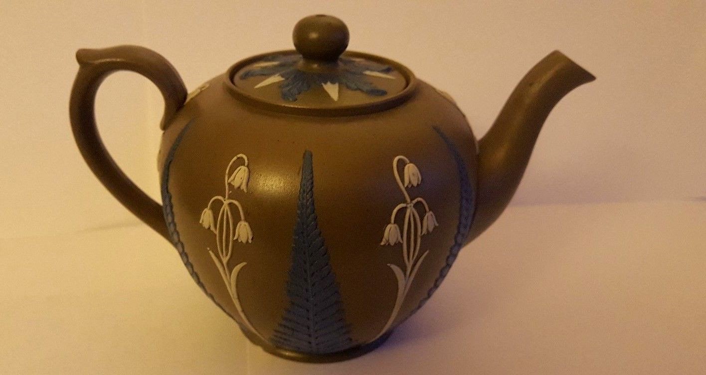 Early 19th Century Stoneware Fern Decorated Teapot | eBay UK