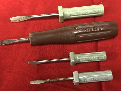 Sears Kenmore Vintage Sewing Machine Screwdrivers Lot Of 3 Flat Head ...