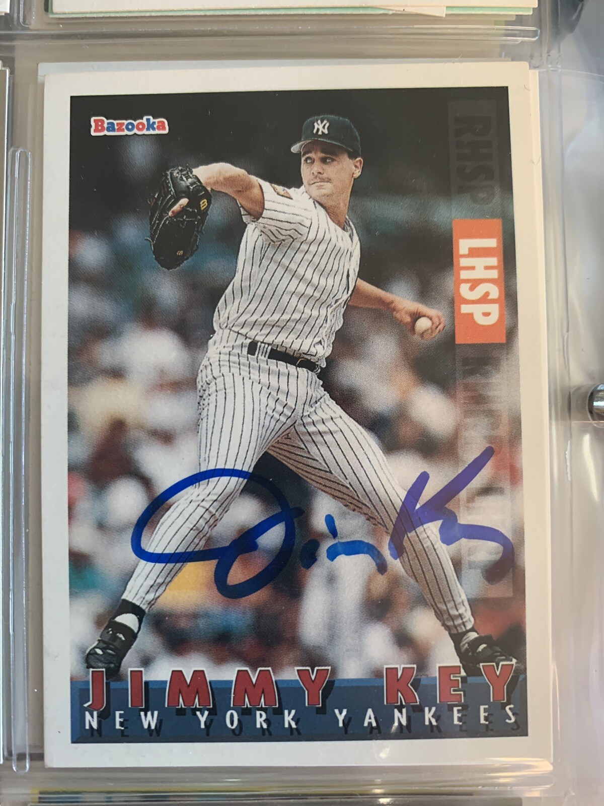Jimmy Key autographed Bazooka baseball card | eBay