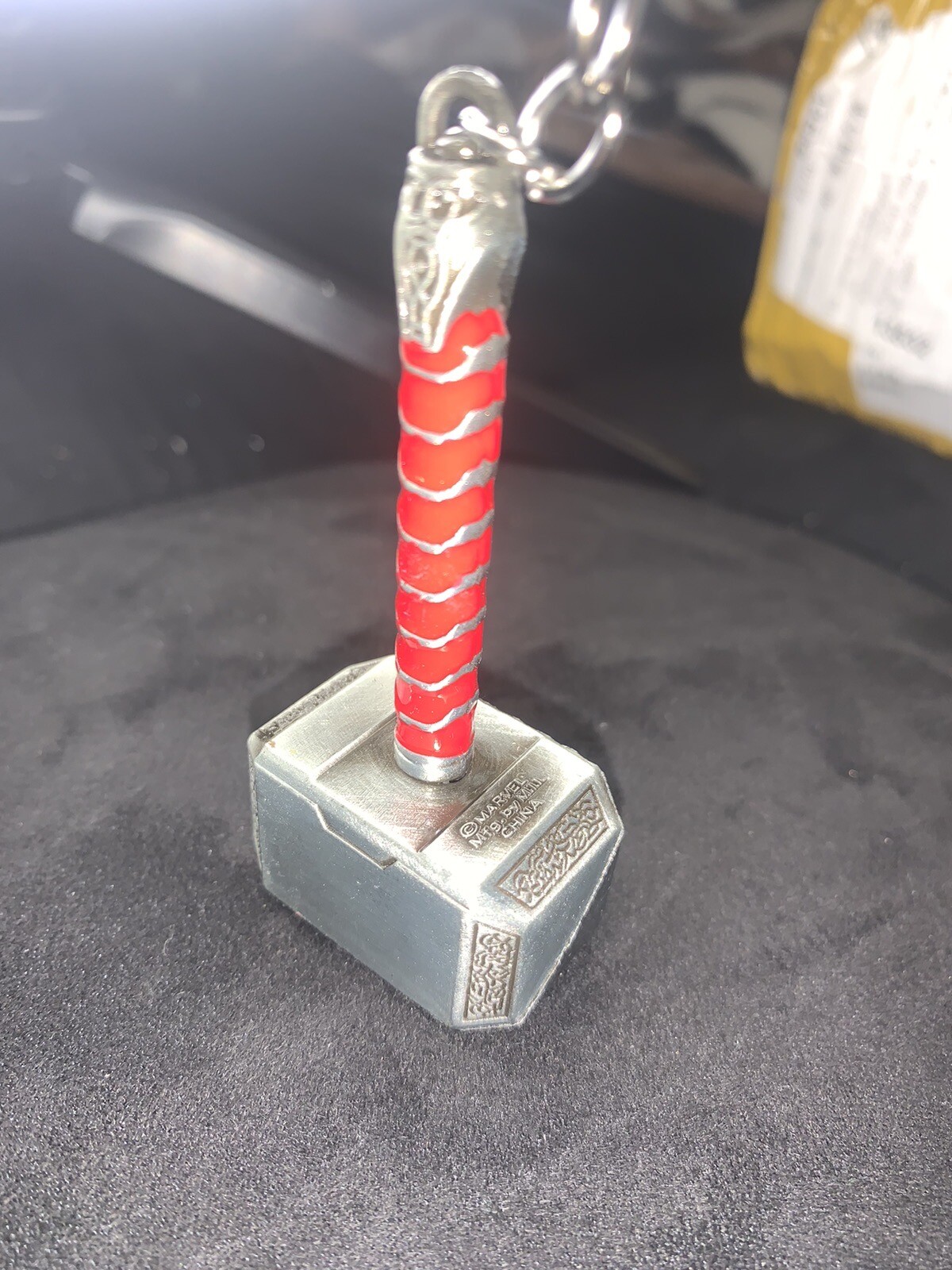 Marvel Avengers Thor Hammer Mjolnir Keychain Extra Large Metal Keyring ...