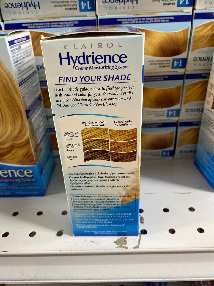 CLAIROL HYDRIENCE CREME MOISTURIZING SYSTEM #14 GOLDEN BLONDE *RARE* | eBay