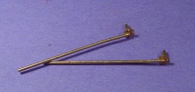 O SCALE STEAM LOCOMOTIVE PILOT BRACES WISEMAN BACK SHOP BRASS PARTS BS ...