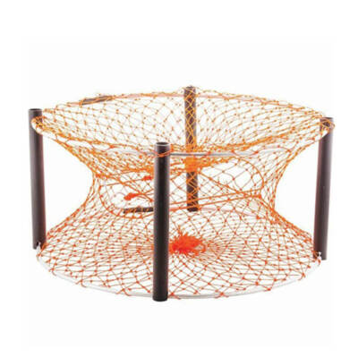 Round Fishing Trap for Crabs Compact Sturdy Galvanised Rings Premium ...