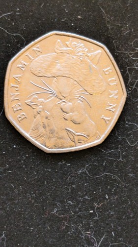 EXTREMELY RARE 2017 Beatrix Potter Benjamin Bunny UK 50p Coin | eBay UK