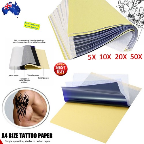 4 Layers Tattoo Stencil Transfer Paper Spirit Thermal Carbon Tracing ...