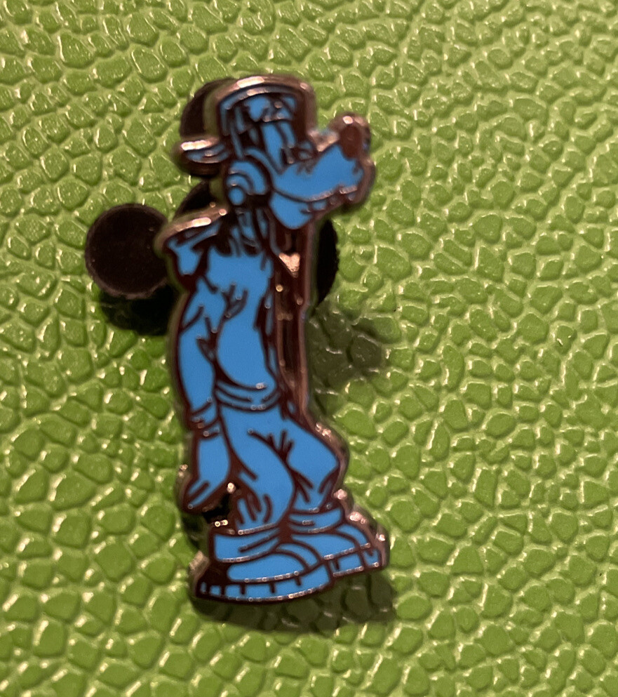 Disney Blue Goofy Wearing Headphones Pin | eBay