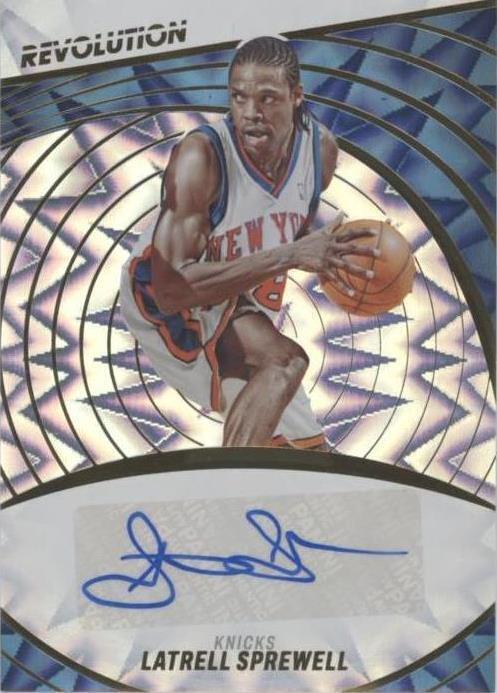 2022-23 Panini Revolution - Autographs Latrell Sprewell #A-LSW Fractal ...