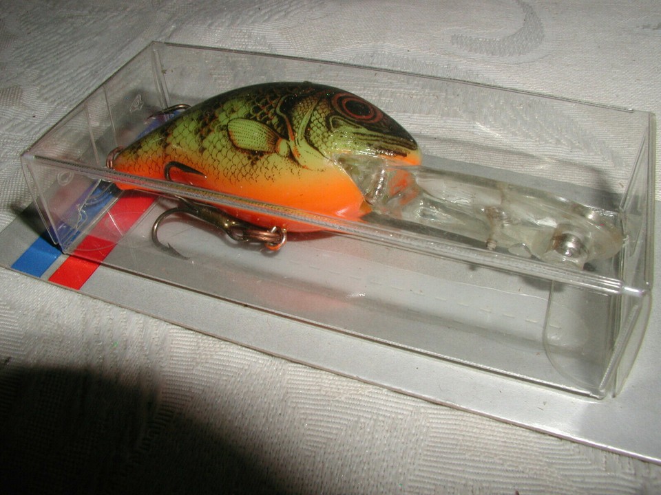 VINTAGE REBEL DOUBLE-DEEP WEE"R"CRANKBAIT LURE NATURALIZED PERCH;NewOS ...