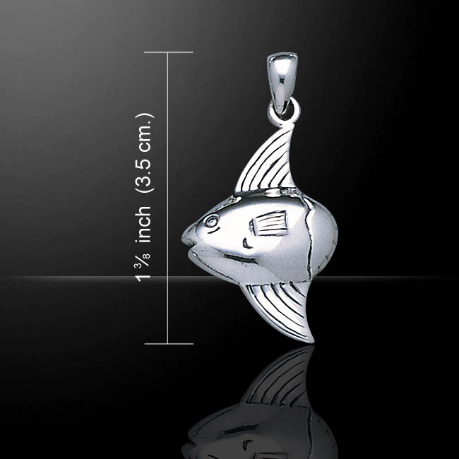 Sunfish 925 Sterling Silver Pendant Fish Fine Ocean Beach Sea Life ...
