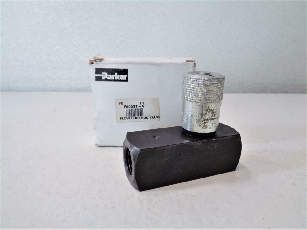 Parker 1/2" NPT In-Line Flow Control Valve, 5000 PSI, F800ST-V | eBay