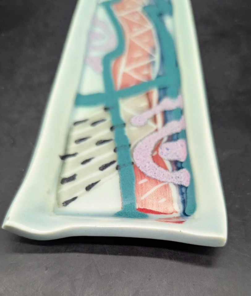 Vintage Studio Art Pottery 13" Thin Tray Handmade | eBay UK