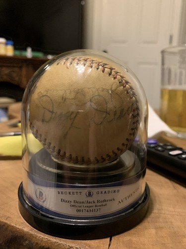 St Louis Cardinals 1934 Dizzy Dean Signed Baseball + Jack RothRock ...