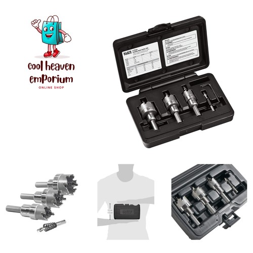 Heavy Duty Hole Saw Kit, Includes Carbide Hole Cutters and Pilot Bit in ...