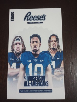 TYLER WARREN 2025 SENIOR BOWL ALL AMERICAN PENN STATE INDIANAPOLIS ...