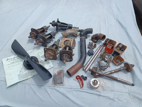 1928 1929 1930 1931 Ford Model A Water Pump Rebuildable Core Lot + Fan ...